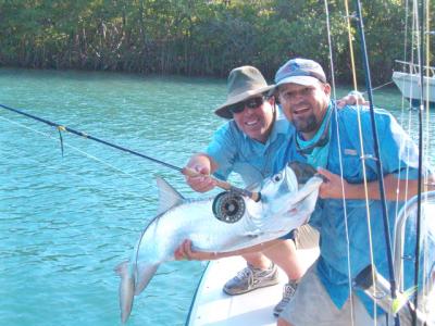 Fly Fishing Tarpon in Boquero Bay Puerto Rico
