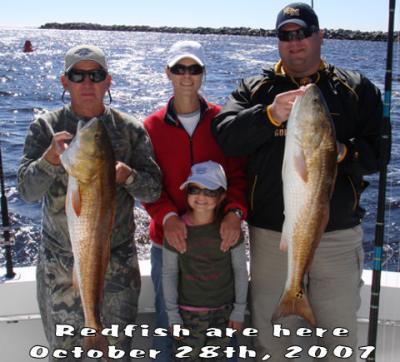 Winter fishing Gulf Shores for redfish